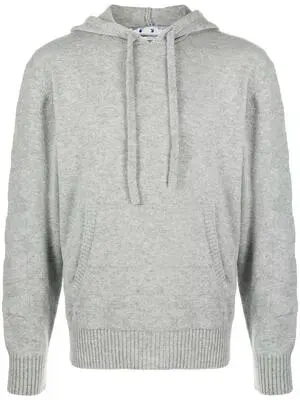 Off-White Diagonal Stripe Cashmere Hoodie