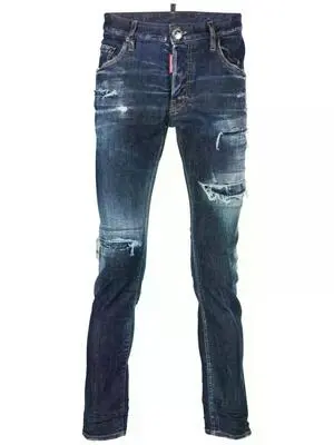 Dsquared2 Distressed-finish Tapered-leg Jeans