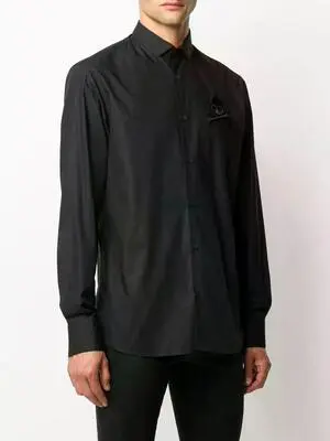 Philipp Plein Embroidered Skull Shirt