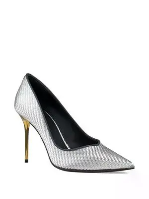 Balmain Metallic Effect Ruby Pumps