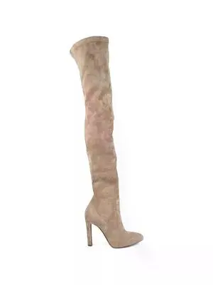 Ralph Lauren Almond Toe Thigh-high Boots