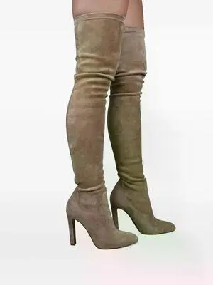 Ralph Lauren Almond Toe Thigh-high Boots