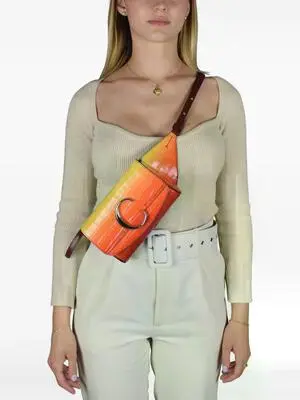 Chloé Crocodile Embossed Leather Belt Bag