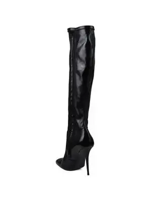 Saint Laurent Buckled Pointed Boots