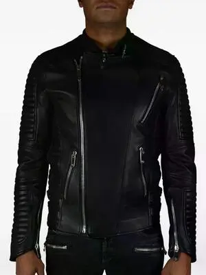 Philipp Plein Biker Jacket With Zip Closure