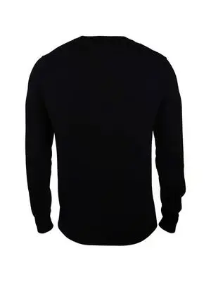 Play Comme Des Garcon V-neck Heart Detail Sweater - Black