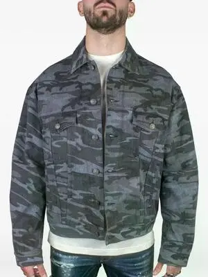 Balenciaga Camouflage Denim Jacket