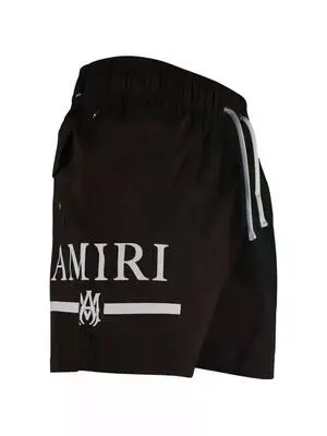 Amiri Logo Elastic Swim Shorts