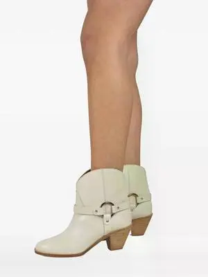 FRANCESCO RUSSO Santiag Leather Boots