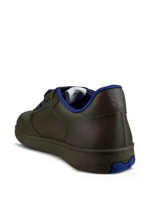 Burberry Logo Patch Leather Sneakers