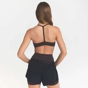 SKIMS T Back Triangle Bra | Deep Neutral | | Nike Studio Stretch - Dark Roast