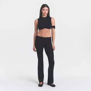 SKIMS Mock Neck Bra Top | Black | | Nike Studio Stretch