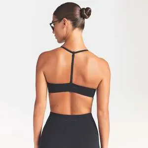 SKIMS T Back Triangle Bra | Black | | Nike Studio Stretch - Obsidian