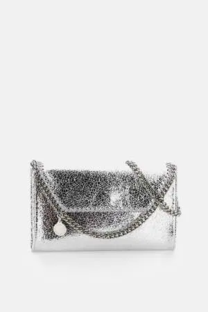 Stella McCartney Falabella Wallet Crossbody Bag - Argento
