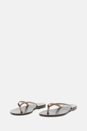 ANCIENT GREEK SANDALS Saionara Stitch Flip-flops - Marrone