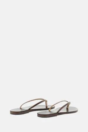 ANCIENT GREEK SANDALS Saionara Stitch Flip-flops - Marrone