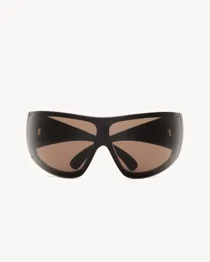 Saint Laurent Sl 914 Oversized Aviator Sunglasses - Brown