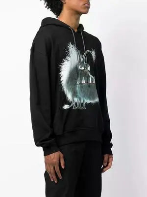 MOSTLY HEARD RARELY SEEN Graphic Print Cotton Hoodie