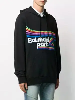 Balmain Logo-print Drawstring Hoodie