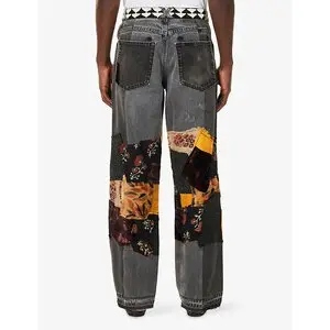 KARTIK RESEARCH Manali Patchwork Denim Trousers