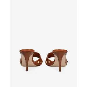 GIANVITO ROSSI Studded Leather Mules