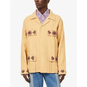 KARTIK RESEARCH Jaisalmer Bead-embroidered Linen Jacket
