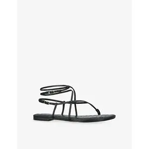Sam Edelman Clarra Leather Strappy Sandals - Black