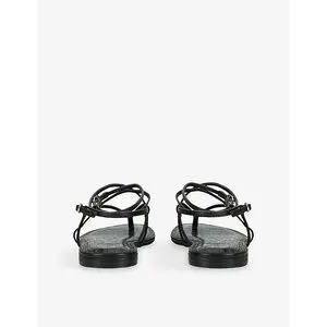 Sam Edelman Clarra Leather Strappy Sandals - Black
