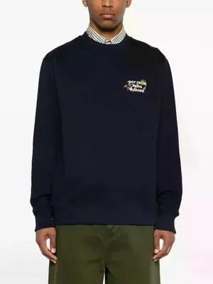Drole De Monsieur Floral-print Crew Neck Sweater