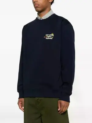 Drole De Monsieur Floral-print Crew Neck Sweater