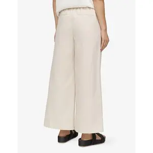 JOSEPH Thurla Wide-leg Cotton Trousers
