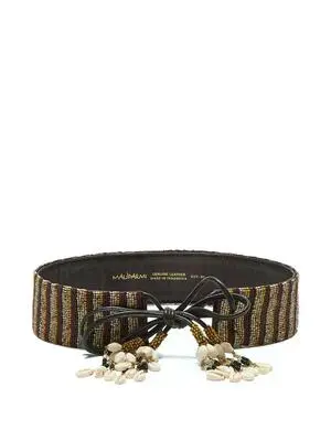 Malìparmi Beaded Belt - Black
