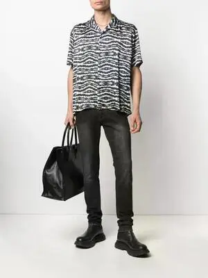 Philipp Plein Tie-dye Print Bowling Shirt