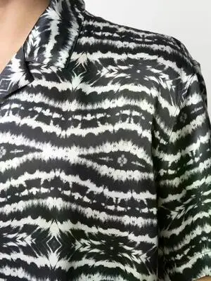 Philipp Plein Tie-dye Print Bowling Shirt