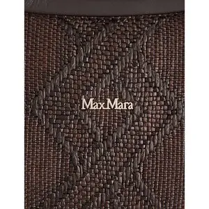 Max Mara Small Textured Woven Top-handle Bag
