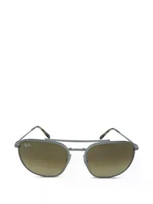 Ray-ban Double-bridge Square-frame Sunglasses - Grey