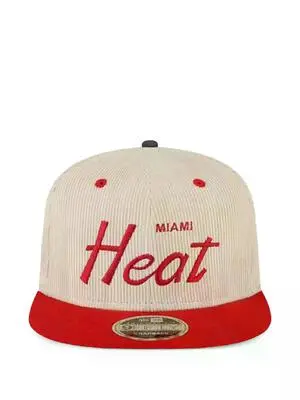 New Era Eric Emanuel Miami Heat 9fifty Corduroy Snapback Hat - Neutrals