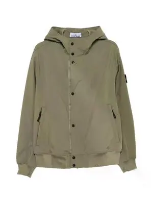 Stone Island Logo Patch Hooded Jacket