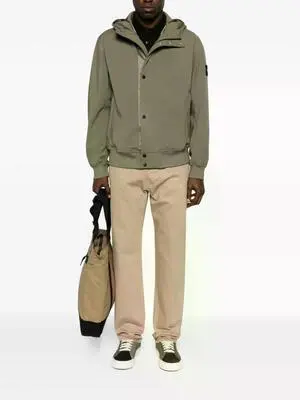 Stone Island Logo Patch Hooded Jacket