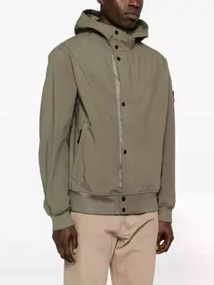 Stone Island Logo Patch Hooded Jacket