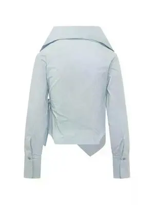 BALOSSA Nora Wrap Shirt - Blue