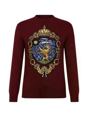 Dolce & Gabbana Embroidered Crew Neck Sweater