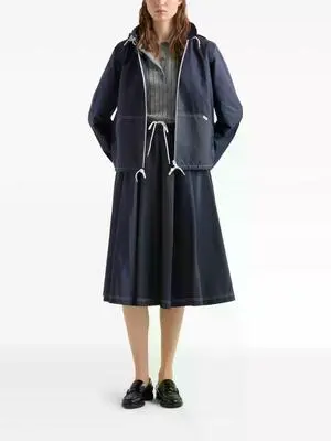 Prada Re-nylon Full Skirt With Drawstring Waistband