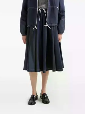Prada Re-nylon Full Skirt With Drawstring Waistband