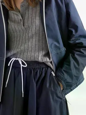 Prada Re-nylon Full Skirt With Drawstring Waistband