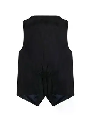 Tagliatore Denim Textured Waistcoat