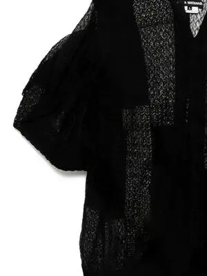 Junya Watanabe Lace-knit V-neck Blouse