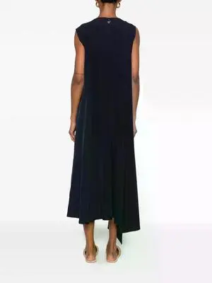 High Asymmetric-neck Panelled Dress