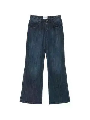 GOD SAVE DENIM Dalia Faded Wide-leg Jeans