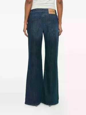 GOD SAVE DENIM Dalia Faded Wide-leg Jeans